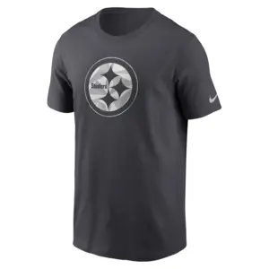 Nike Pittsburgh Steelers Fractal Logo Nfl T-shirt - Grey