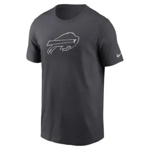 Nike Buffalo Bills Fractal Logo Nfl T-shirt - Grey