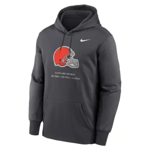 Nike Cleveland Browns Therma Nfl Pullover Hoodie - Grey
