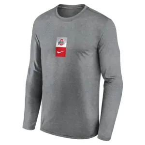 Nike Ohio State Primetime Stack Legend Dri-fit College Long-sleeve T-shirt - Grey