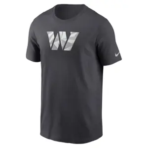 Nike Washington Commanders Fractal Logo Nfl T-shirt - Grey