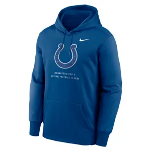 Nike Indianapolis Colts Therma Nfl Pullover Hoodie - Blue