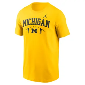 JORDAN Michigan Primetime Football Icon College T-shirt - Yellow