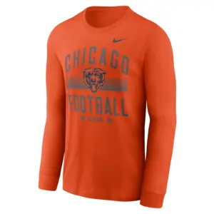 Nike Chicago Bears Essential Dri-fit Nfl Long-sleeve T-shirt - Orange