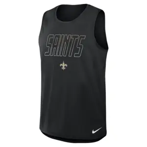 Nike New Orleans Saints Dri-fit Nfl Tank Top - Black