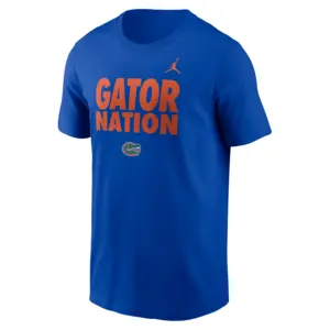 JORDAN Florida Sideline Slogan Brand Dri-fit College Long-sleeve T-shirt - Blue