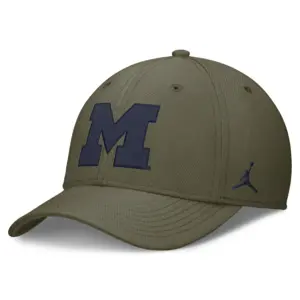 JORDAN Michigan Primetime Brand Dri-fit College Hat - Brown