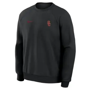 Nike Usc Premium Performance Dri-fit College Pullover Crew - Black