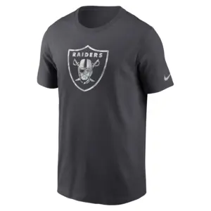 Nike Las Vegas Raiders Fractal Logo Nfl T-shirt - Grey