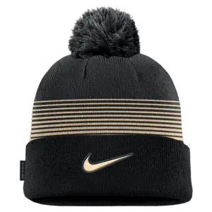 Nike Wake Forest Sideline Peak College Cuffed Pom Beanie