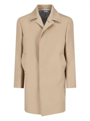 Thom Browne Cotton "mackintosh Bal" Jacket - Beige