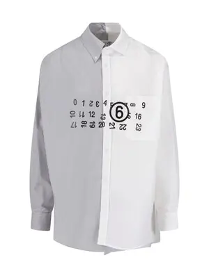 MAISON MARGIELA Asymmetrical Shirt "numeric - White
