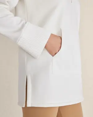 HAVEN WELL WITHIN Cozy Fleece Half-zip Tunic