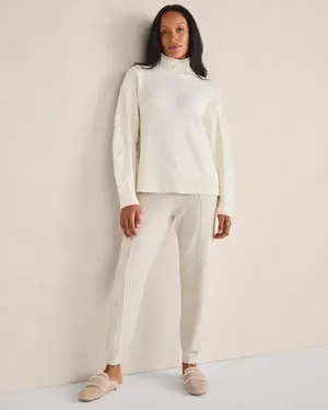 HAVEN WELL WITHIN Organic Cotton Pintuck Joggers