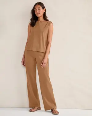 HAVEN WELL WITHIN Organic Cotton Interlock Sleeveless Top