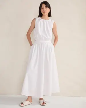 HAVEN WELL WITHIN Organic Cotton Poplin Bubble Top