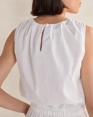 HAVEN WELL WITHIN Organic Cotton Poplin Bubble Top