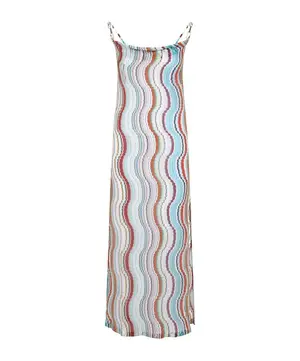 Missoni Zigzag Side Slit Maxi Dress - Multicolor