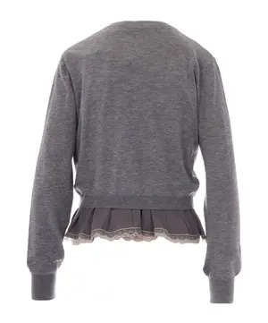 Liu Jo Ruffled Buttoned Cardigan