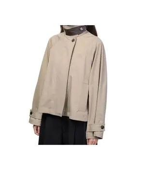 Loewe Cropped Cotton And Silk Zip-up Polo Shirt