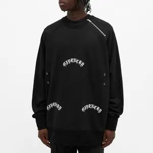 Givenchy Metallic Detailed Oversized Sweatshirt - Black