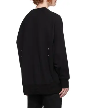 Givenchy Metallic Detailed Oversized Sweatshirt - Black
