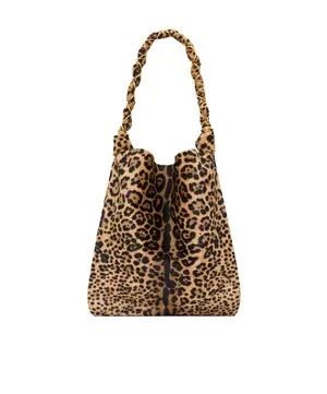 Saint Laurent Amalia Medium In Pony Hair Leather - Naturel