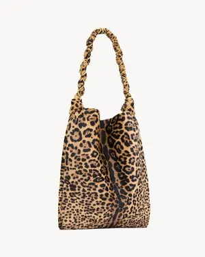 Saint Laurent Amalia Medium Leopard Print Pony Hair Bag