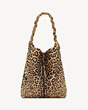Saint Laurent Amalia Medium Leopard Print Pony Hair Bag