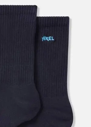 Axel Arigato Crew Socks With Embroidered Logo