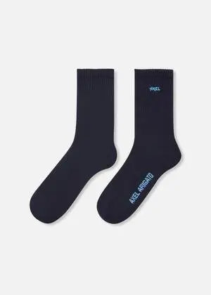 Axel Arigato Crew Socks With Embroidered Logo