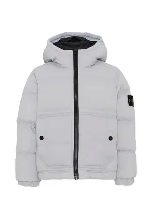 Stone Island Long-sleeved Cotton-padded Jacket - Grey