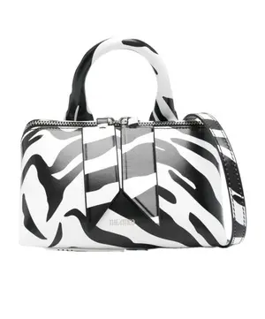 Attico Friday" Handbag - White/black