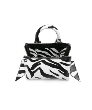 Attico Friday" Handbag - White/black