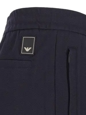 Emporio Armani Elastic-waist Athletic Pants