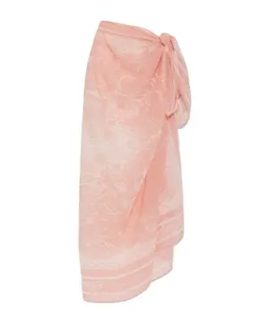Balmain Patterned Beach Skirt - Pink