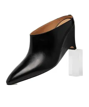 MAISON MARGIELA Heelless Mule With Sculptural Wedge Heel