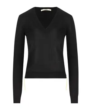 Fendi Long-sleeved Knitted Sweater - Black