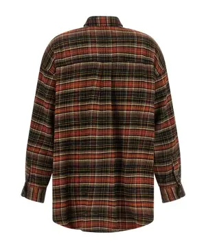 R13 Plaid Classic Collar Long Sleeve Shirt