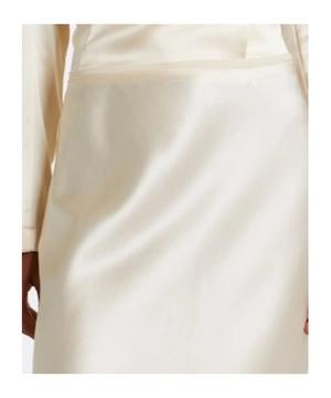 JOSEPH Isaak Silk Satin Maxi Skirt - White