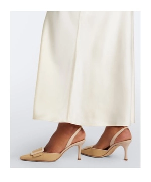 JOSEPH Isaak Silk Satin Maxi Skirt - White
