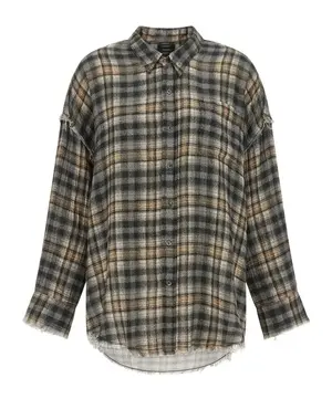 R13 Plaid Shirt - Grey