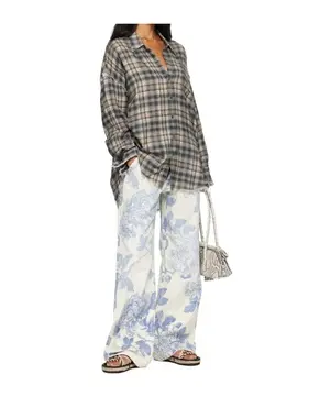 R13 Plaid Long Sleeve Shirt