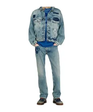 DIESEL® T-shirt With Shadow-effect Patches