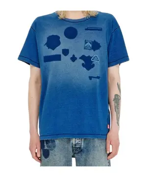 DIESEL® T-shirt With Shadow-effect Patches