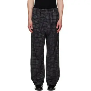 VIVIENNE WESTWOOD Drunken Check Pants - Graphite Color