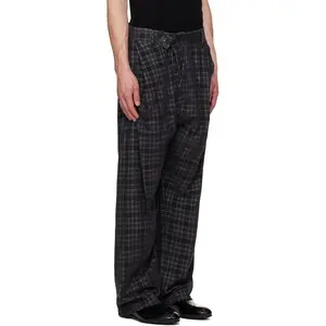 VIVIENNE WESTWOOD Drunken Check Pants - Graphite Color