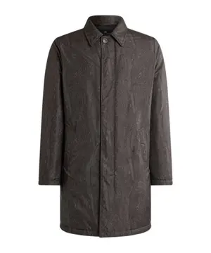 Etro Padded Raincoat With Arnica Motif
