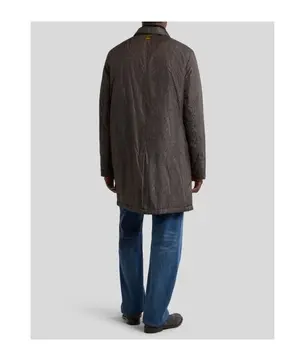 Etro Padded Raincoat With Arnica Motif