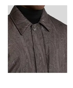 Etro Padded Raincoat With Arnica Motif